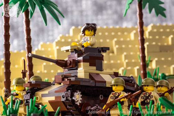 Type 95 "Ha-Go" Japanese Light Tank - Brickmania Toys