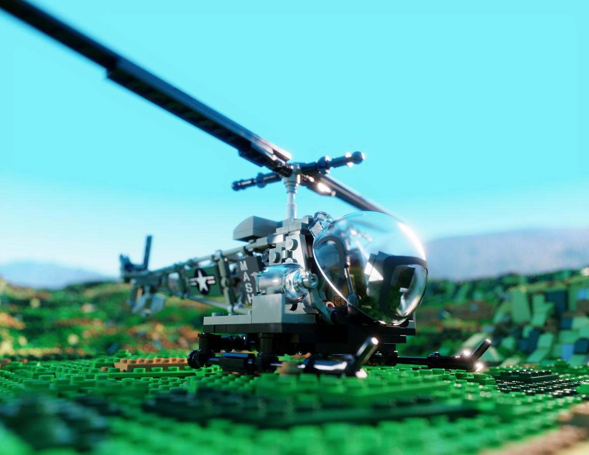 H-13 Sioux “M.A.S.H.” Helicopter - Brickmania Toys